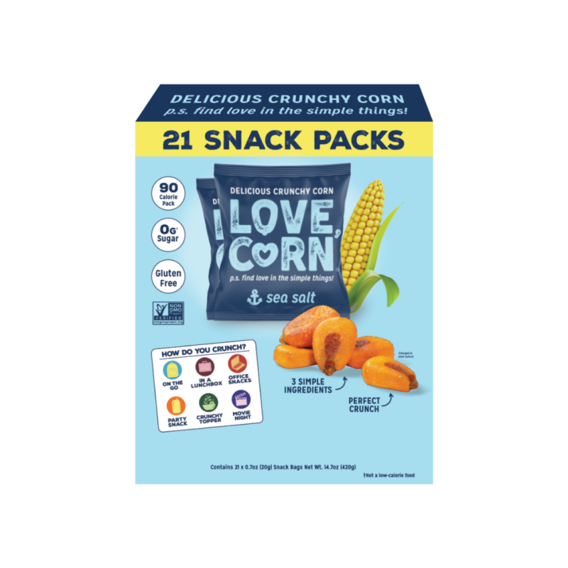 Love Corn New Lunchbox Snack Reviews & Offers | Social Nature